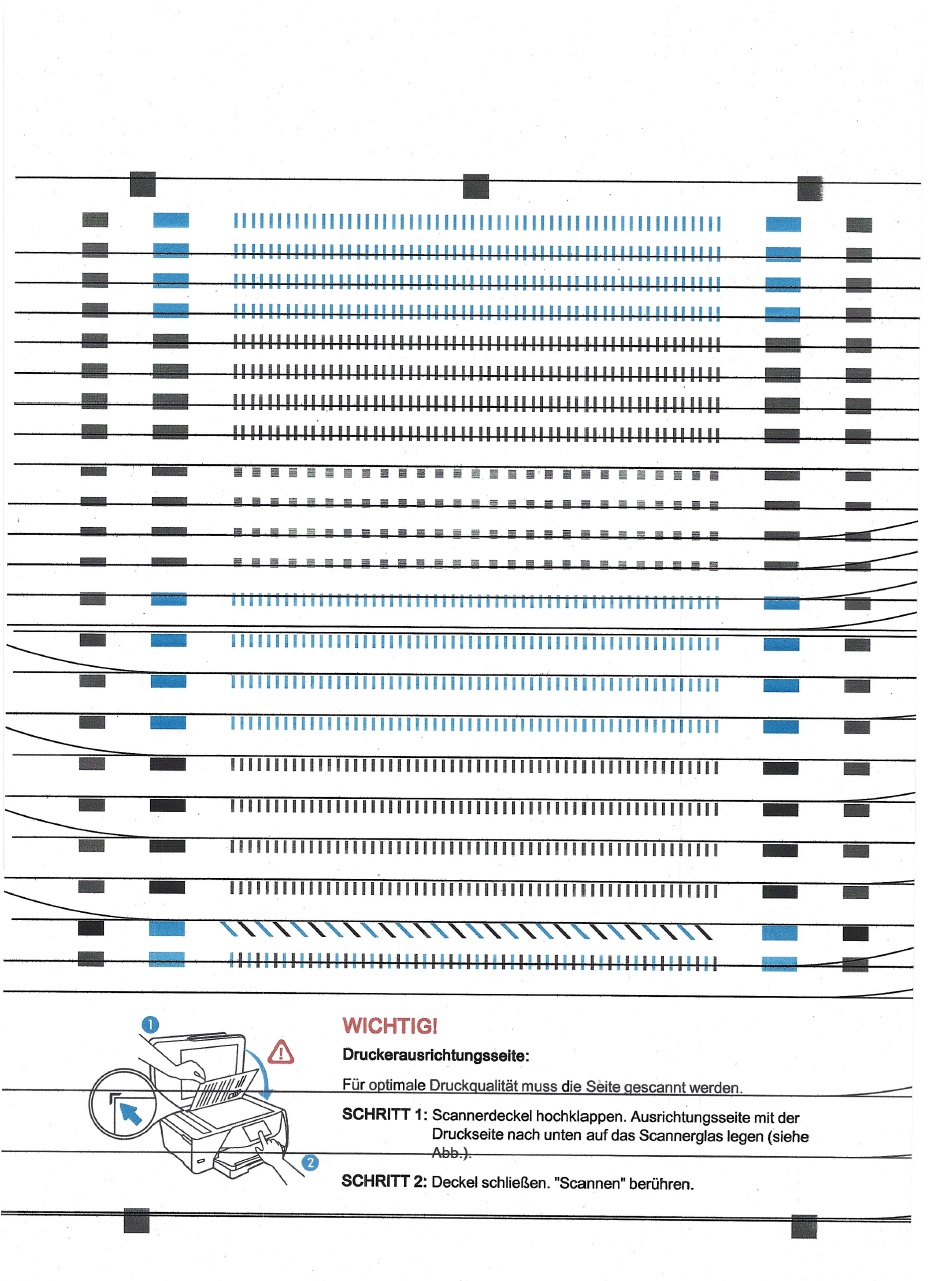 Additional black horizontal lines - HP Support Community - 9240647