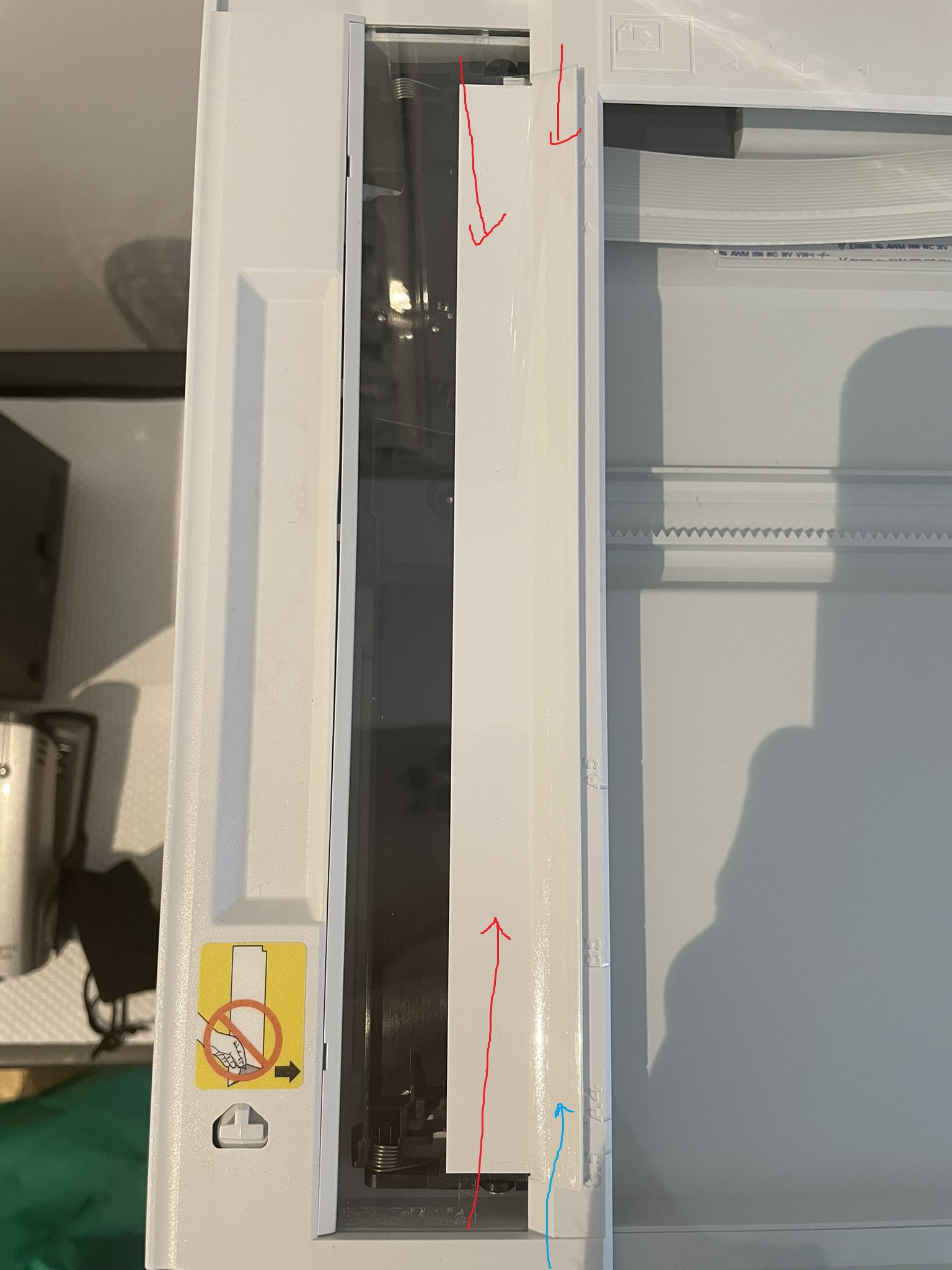 Solved: HP Color LaserJet Pro MFP M283fdw - plastic under ADF? - HP ...