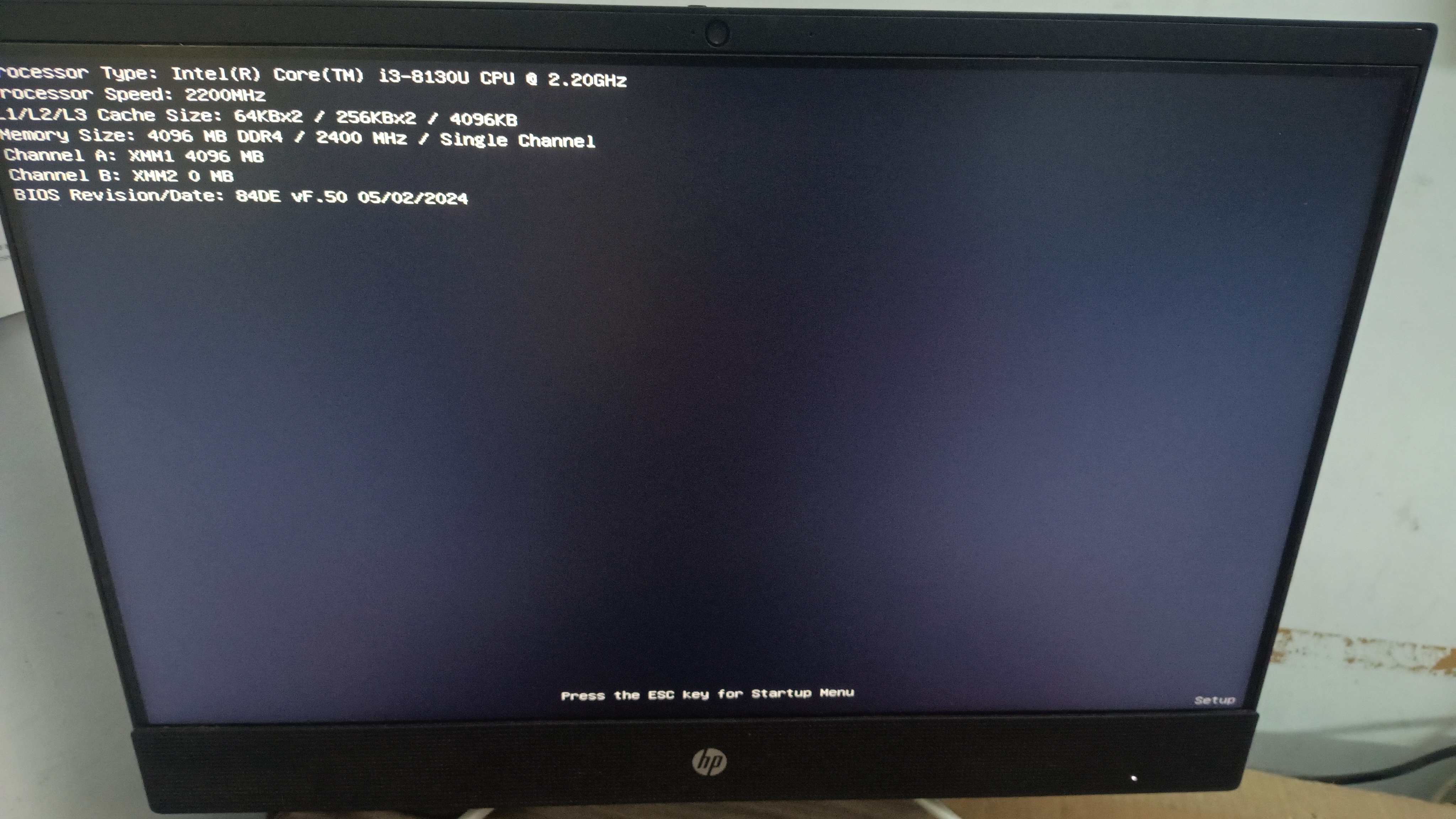 My Hp Pc Is stuck on the press esc for startup menu after a ... - HP ...