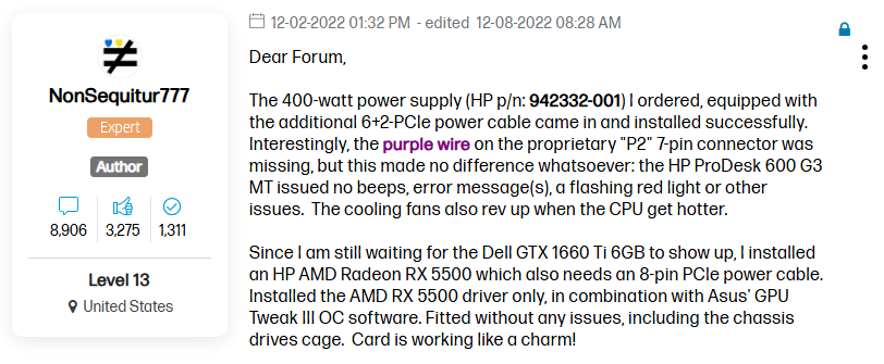 Solved: PSU and GPU upgrade for TP01-2096 - HP Support Community - 9253993