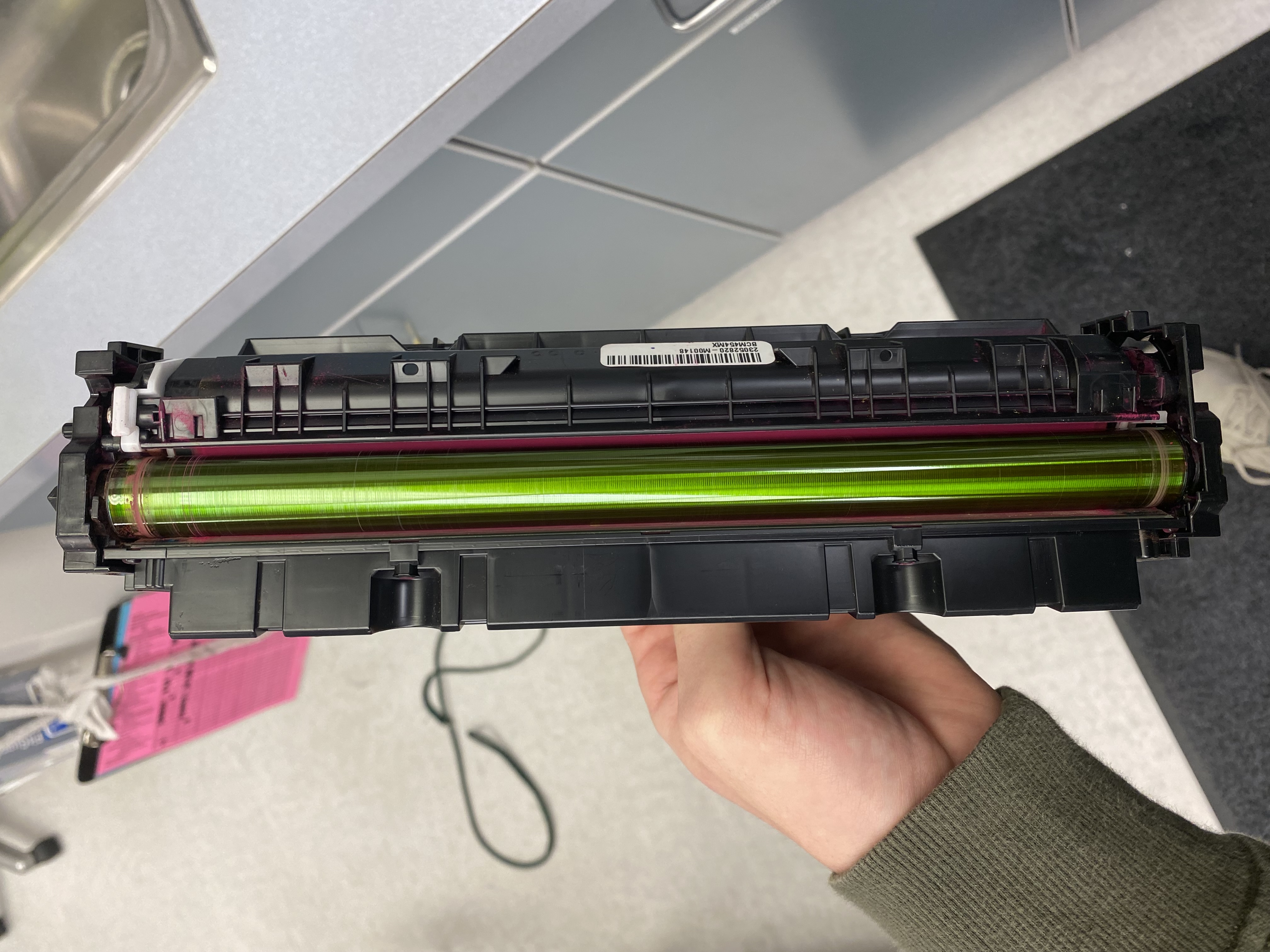 HP Color LaserJet Pro M454dw streaking Yellow and Magenta - HP Support ...