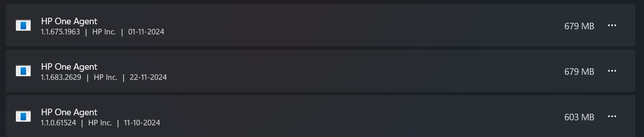 Solved: i have three HP One Agents installed. Is it intented to be t ...