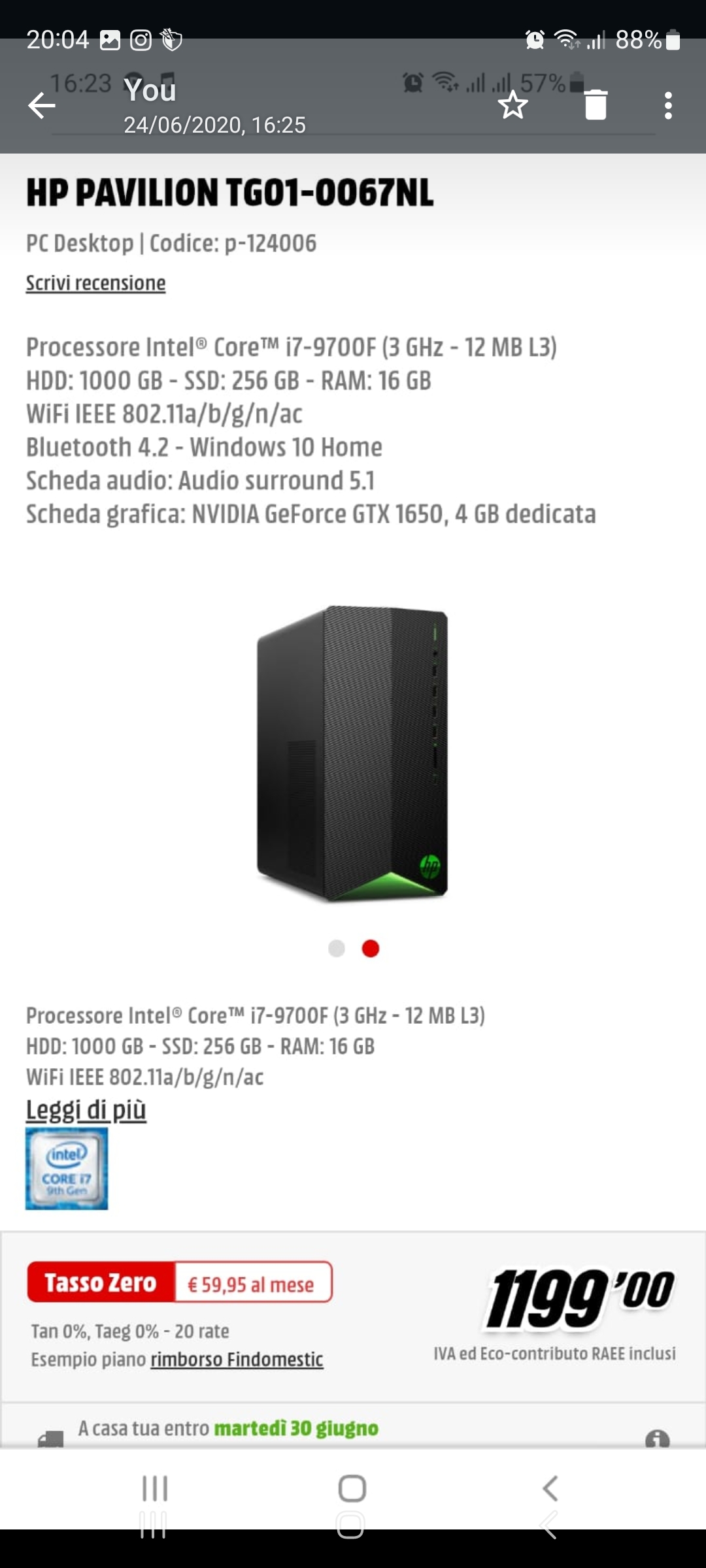 Can I install Asus Dual NVIDIA GeForce RTX 3060 V2 OC grafic... - HP ...