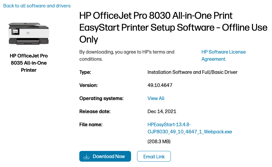 HP Office Jet Pro 8035 Printer prints"GET /DevMgmt/ProductS... - HP ...