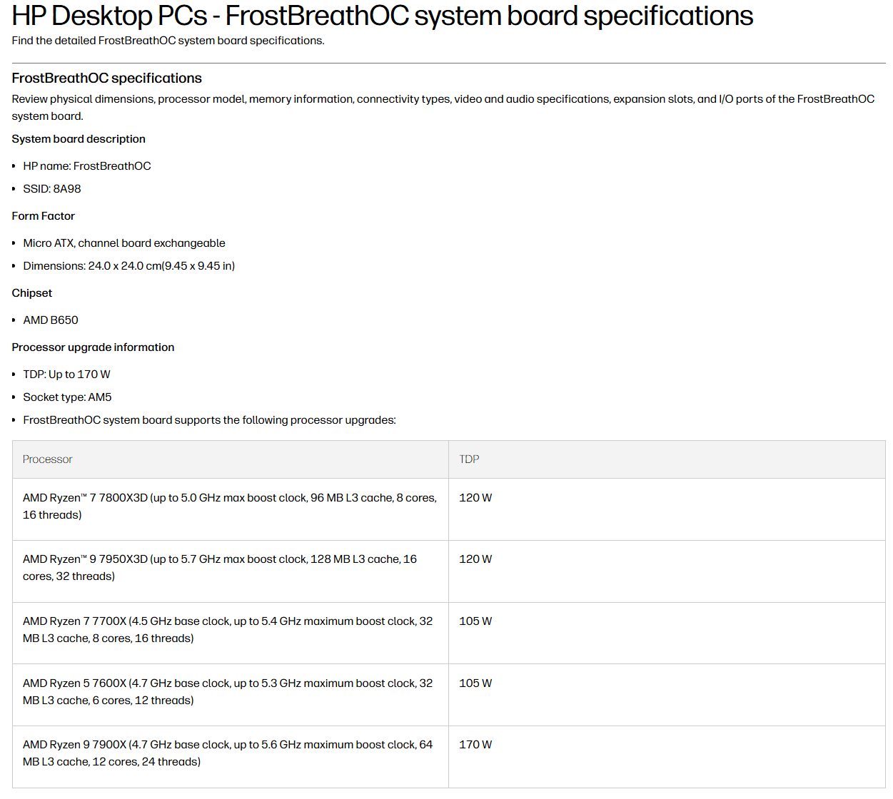 CPU upgrade - HP Support Community - 9262220