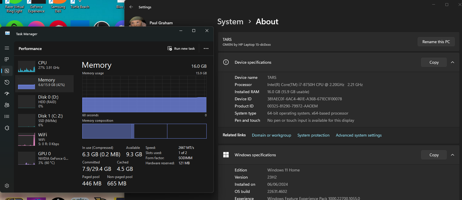 omen 15 dc1xxx ram 2nd memory socket not recognising new ram - Page 2 ...
