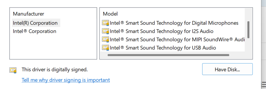High Def Audio DSP error. Unable to install - HP Support Community ...
