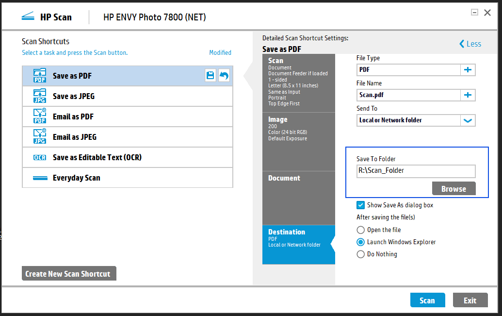 Trying to setup a network share for Smart Tank scanner. - HP Support ...
