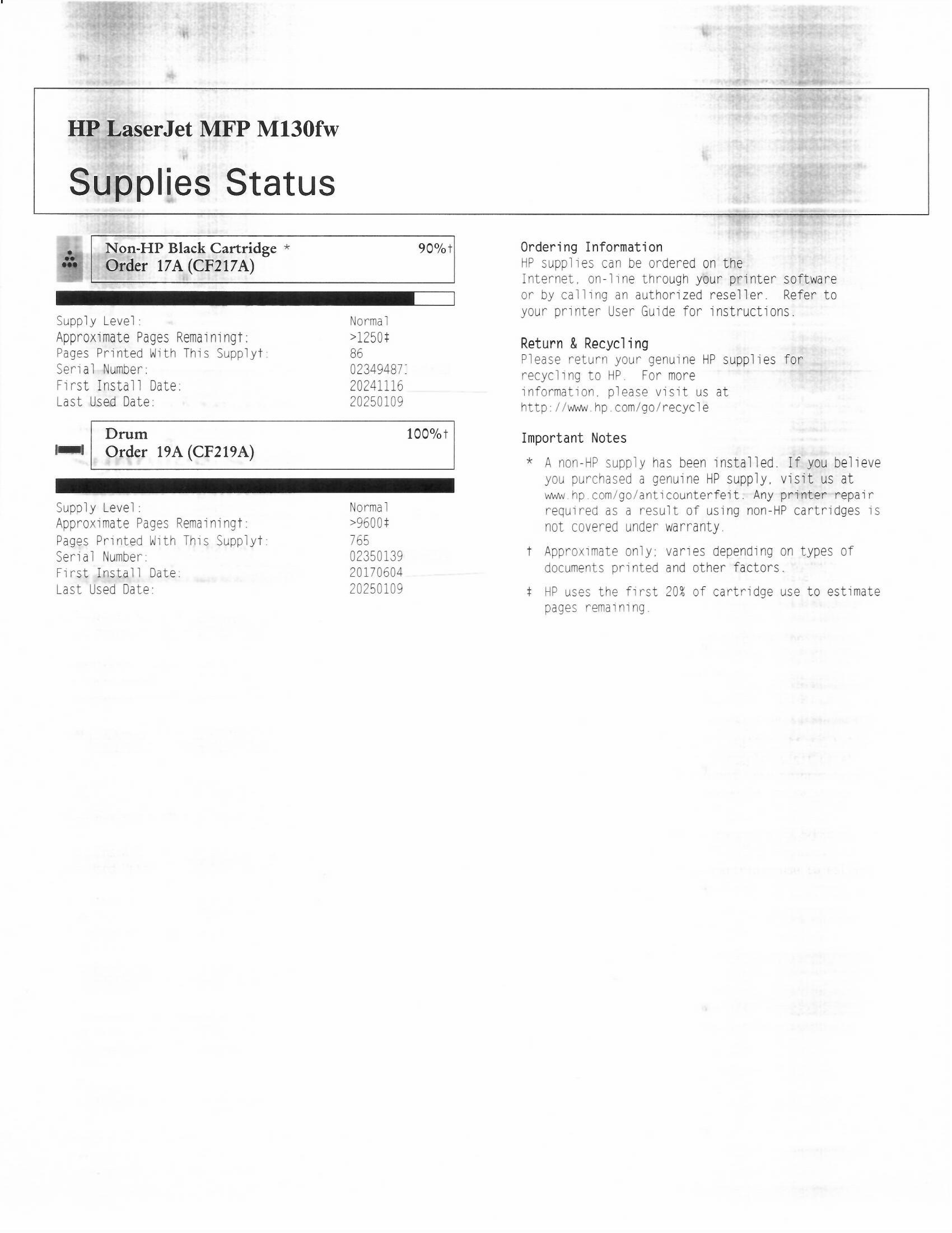 Cleaning the imaging drum on MFP M129 isn't solving the prob... - HP ...