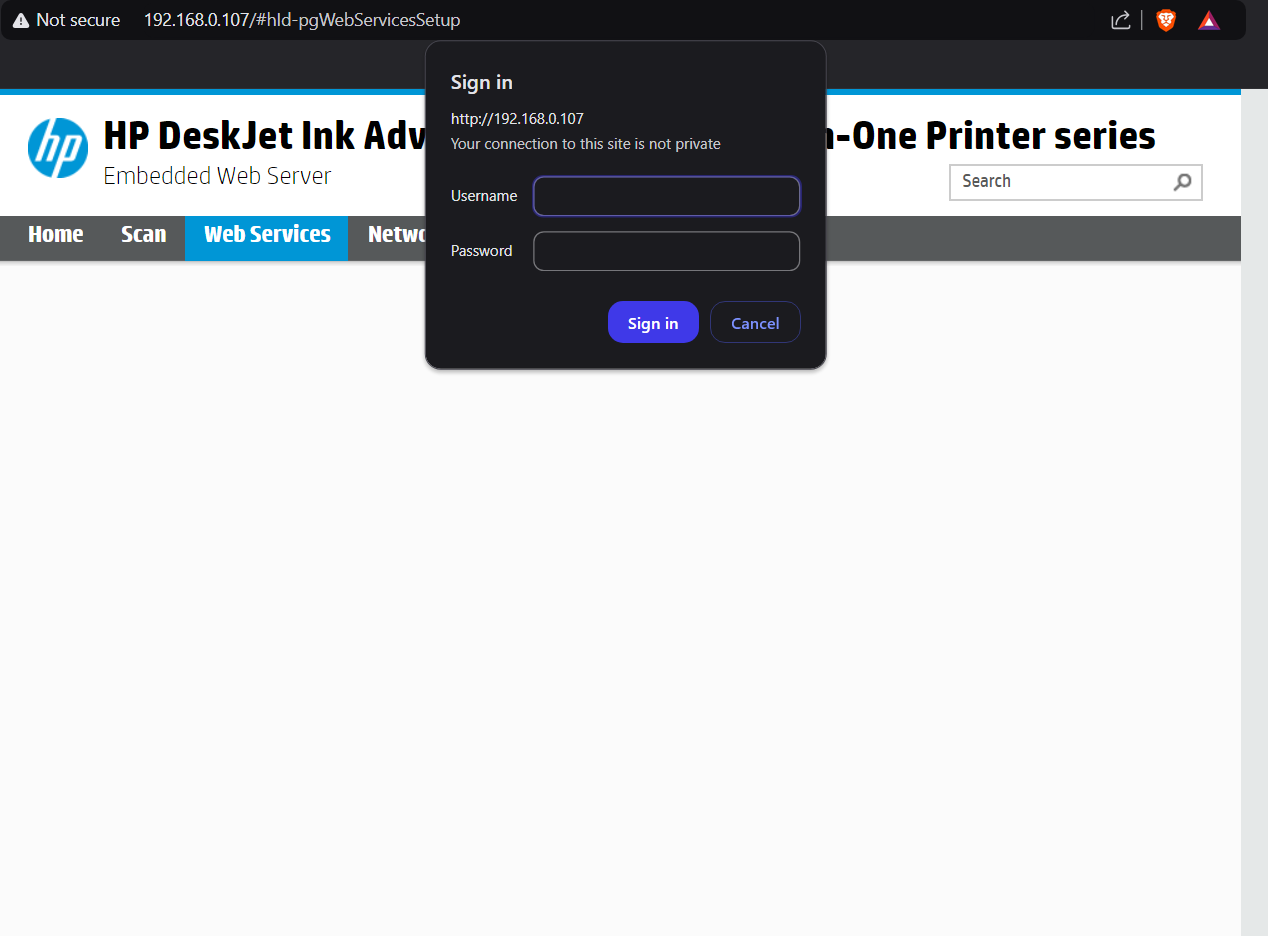 EWS Password not resetting even after network reset - Page 2 - HP ...