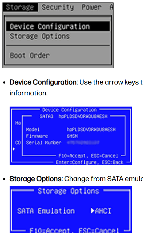 "Boot device not found" - HP Support Community - 9281824