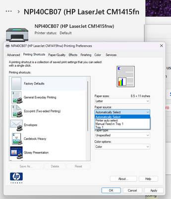 Printer requires manual okay to print - HP Support Community - 9281864