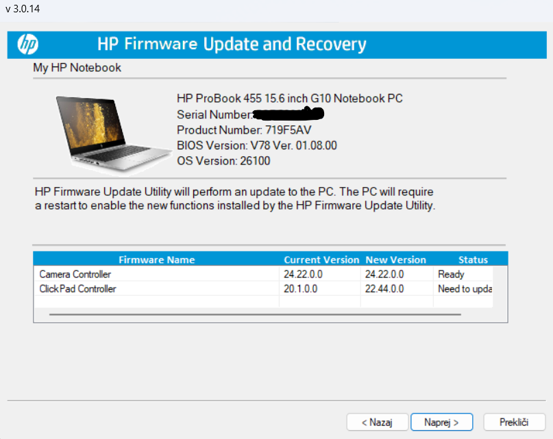 Touchpad not working after BIOS update - HP Support Community - 9283613
