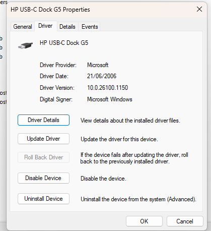 Solved: External Monitors Connected via HP USB-C G5 Dock Not Recogni ...