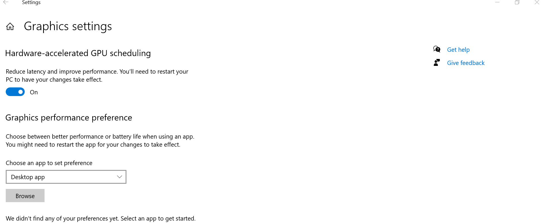 switching from intergrated graphics to graphics card - HP Support ...