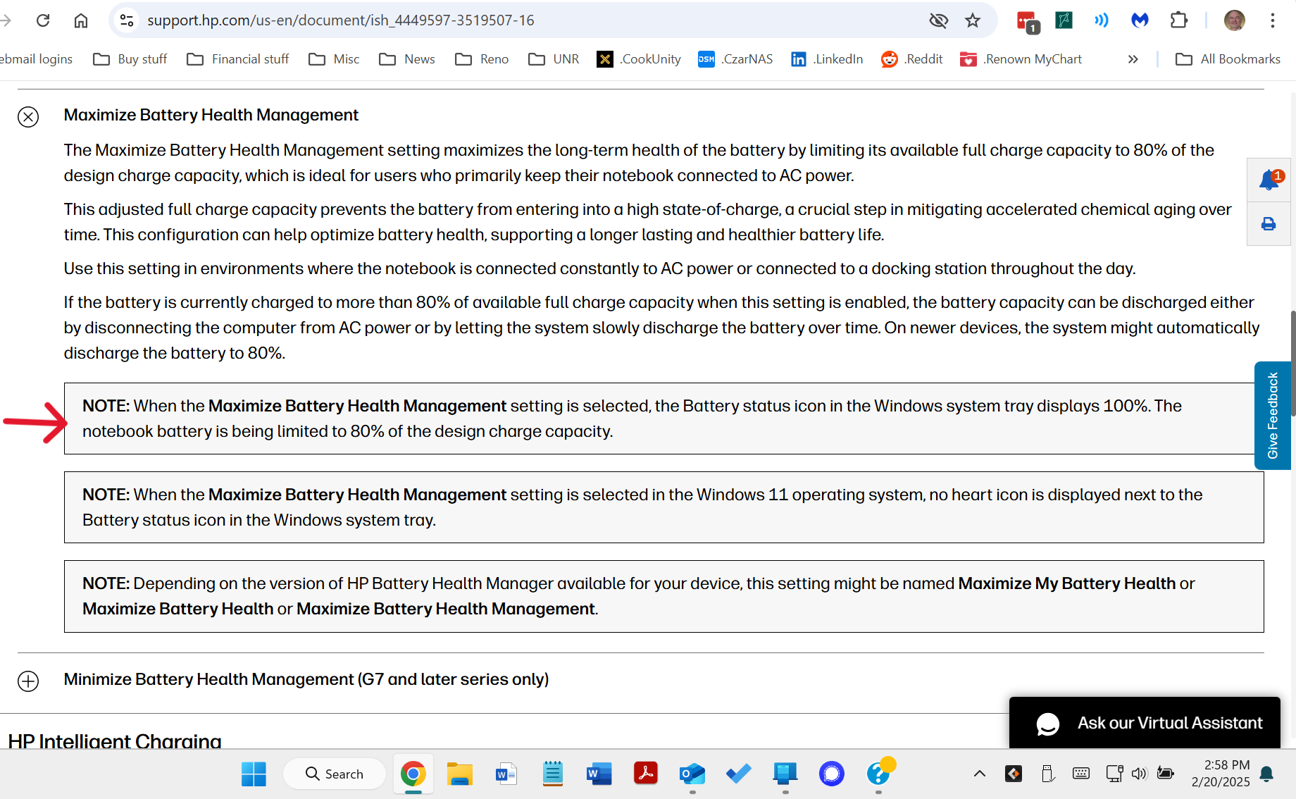 Battery Health Manager icon is hard to explain - HP Support Community ...