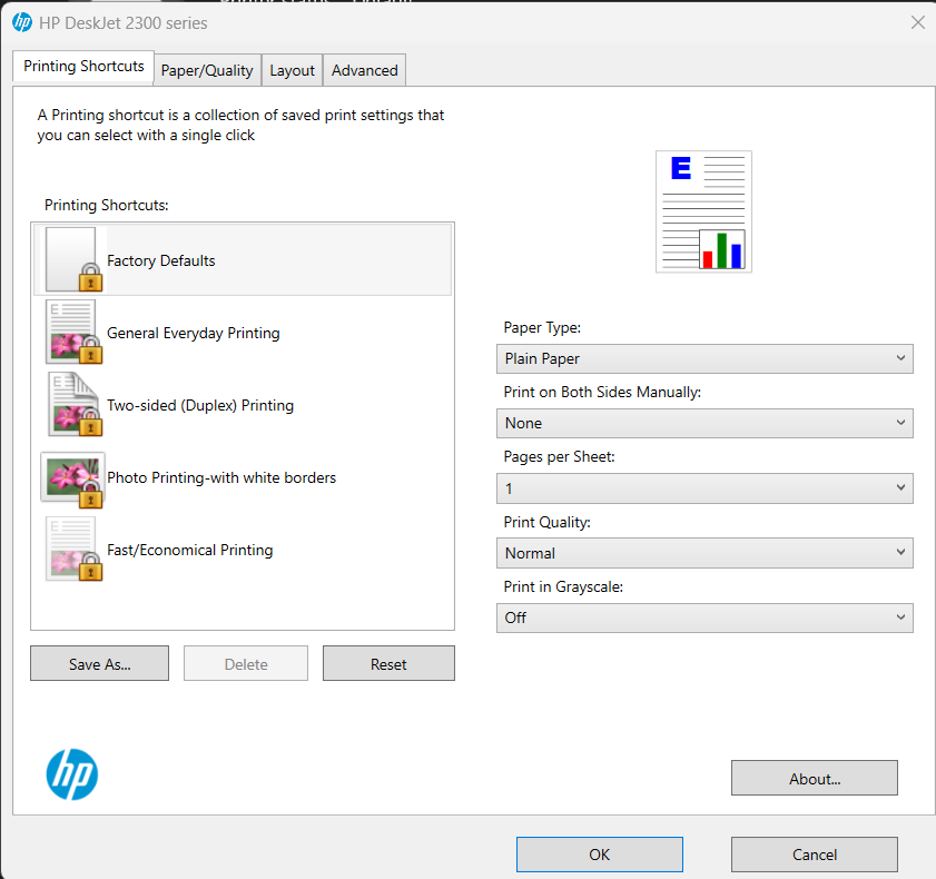 Printer preferences color tab missing - HP Support Community - 9329657