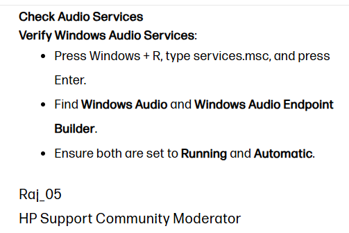 After HP diagnostics test detect No Speaker Found - HP Support ...