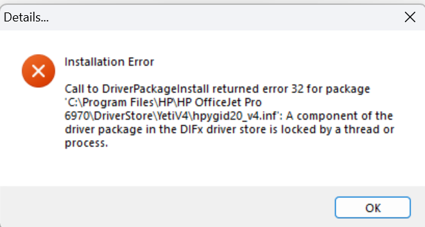 Paper Jam and Improper Shutdown Error on HP OfficeJet Pro 69... - HP ...