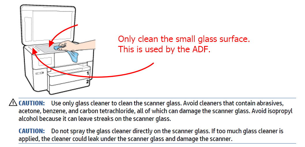 Solved: Document feeder scan has black lines - HP Support Community ...
