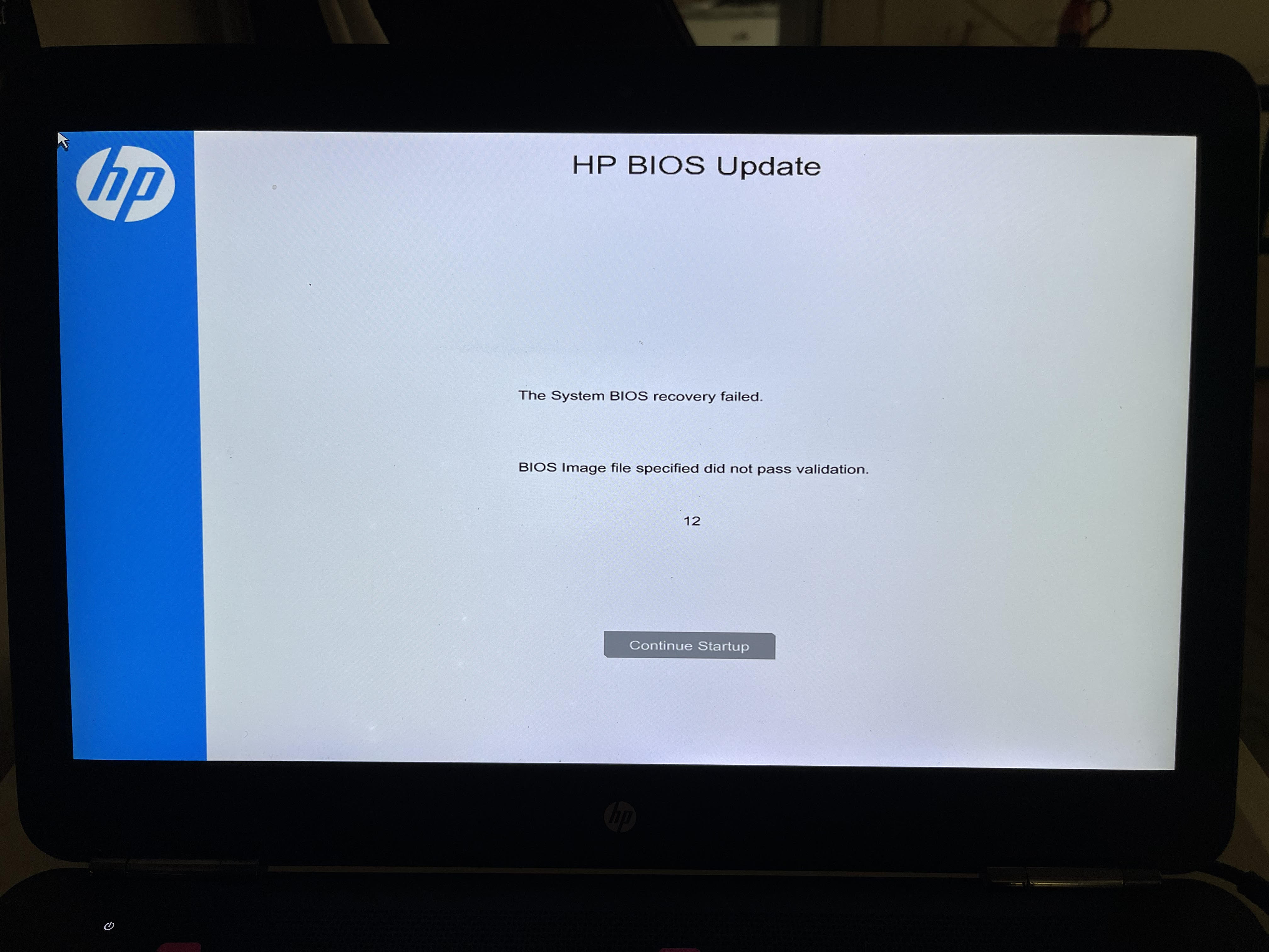 Bios update failed now black screen - HP Support Community - 9351091