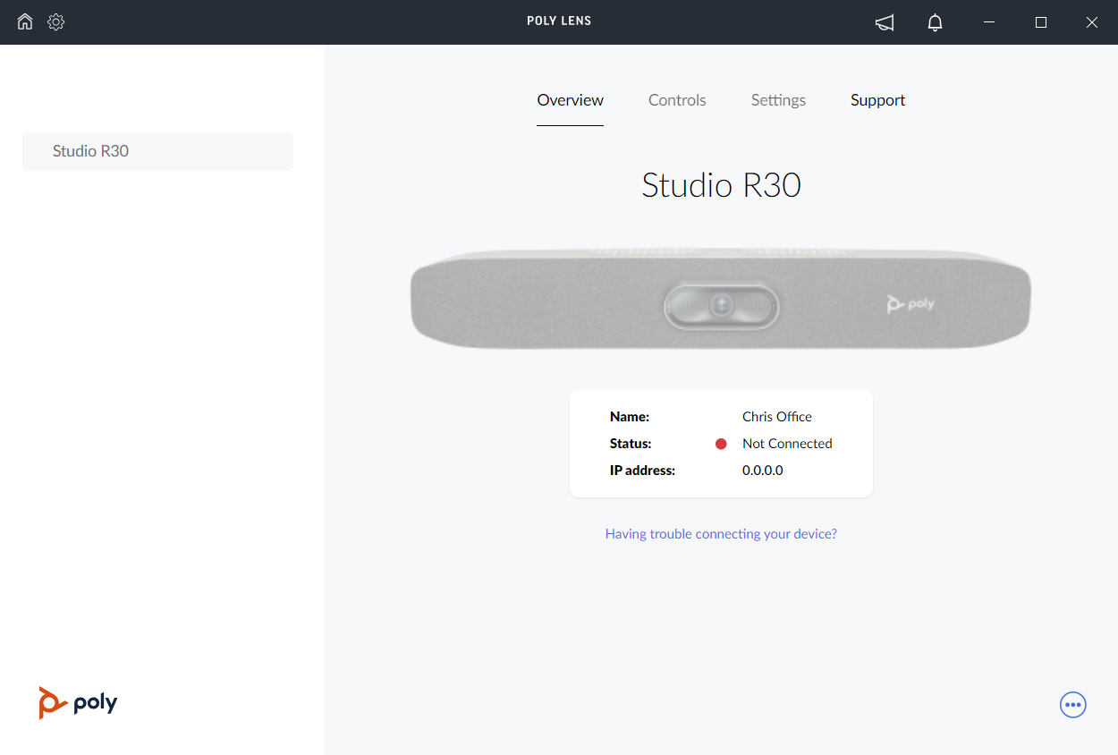 Re: Poly Studio R30: Device not recognized by PC, applicatio... - HP ...