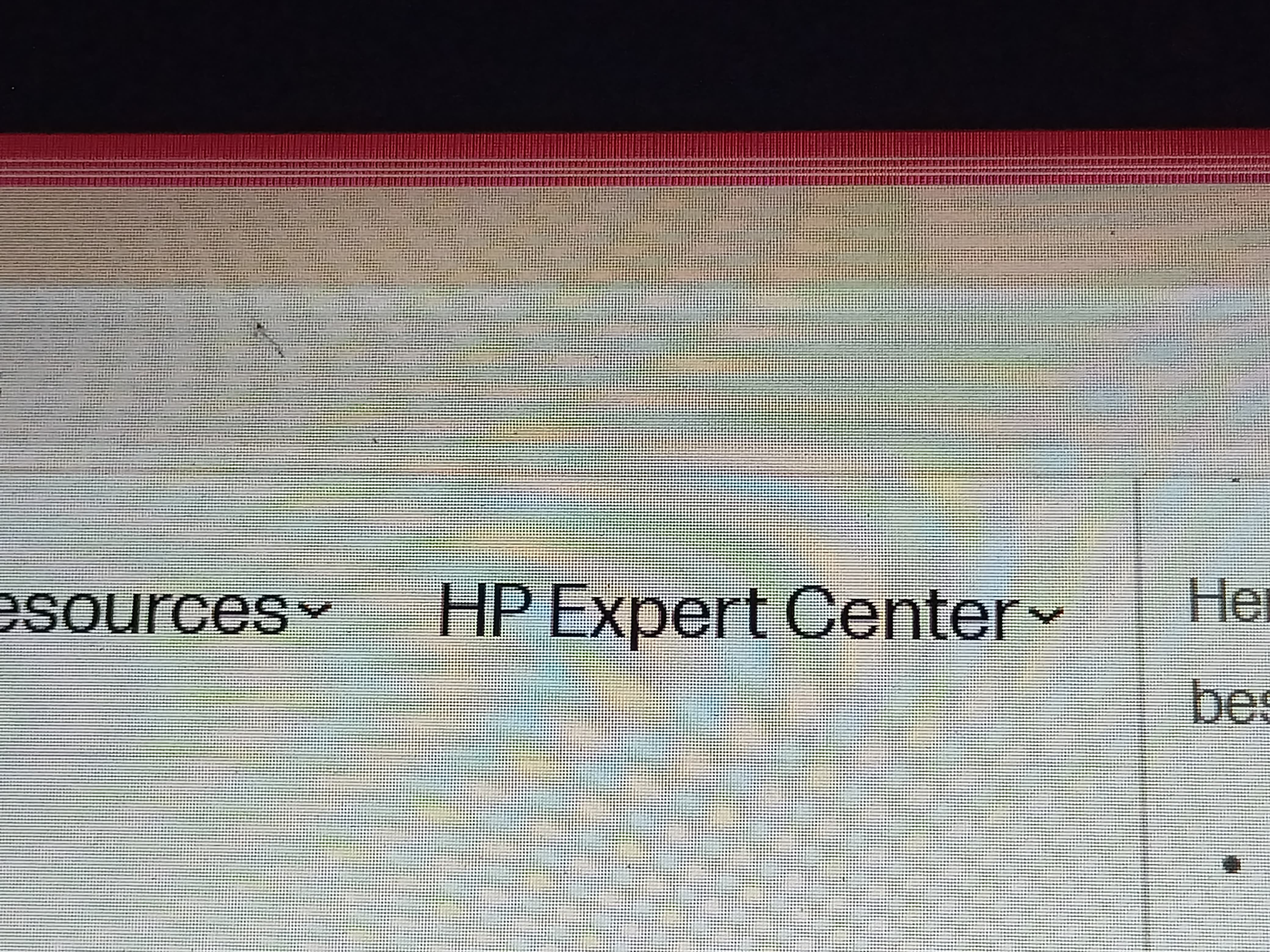 A pink horizontal line appeared on screen and now it start g... - HP ...