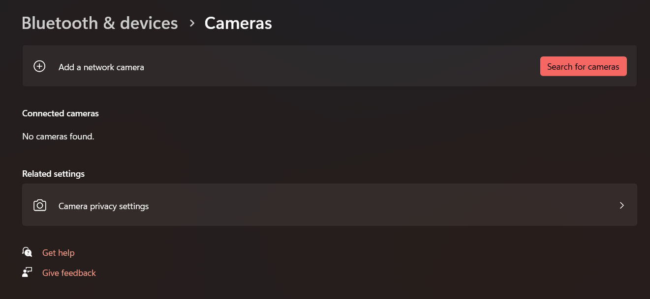 My HP True Vision 5MP Camera is disappeared on setting and d... - HP ...