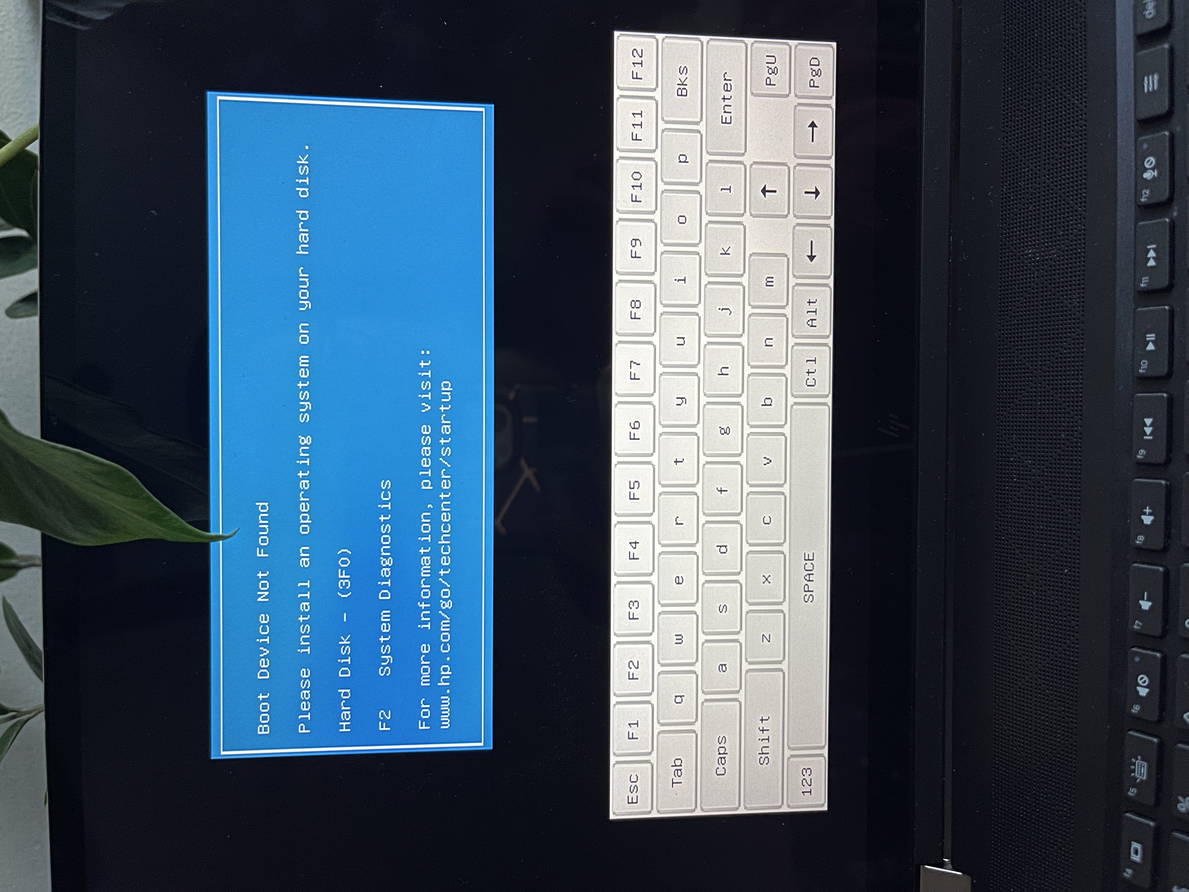 Boot device not found - HP Support Community - 9371063