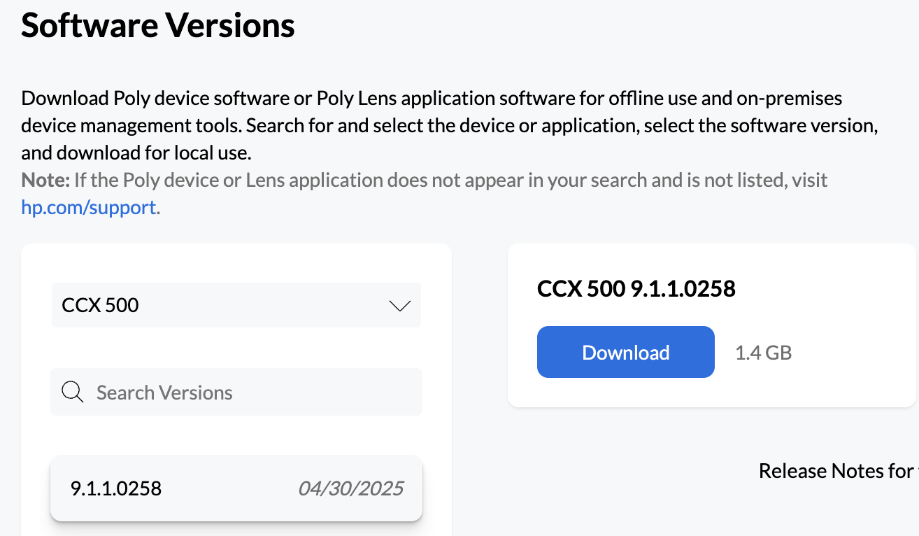 [Software] PVOS 9.1.1 For CCX And Trio C60 - HP Support Community - 9382772