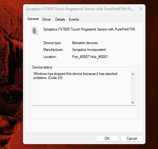 Synaptics fs7605 touch fingerprint sensor with pureprint(tm)... - HP Support Community - 9384425