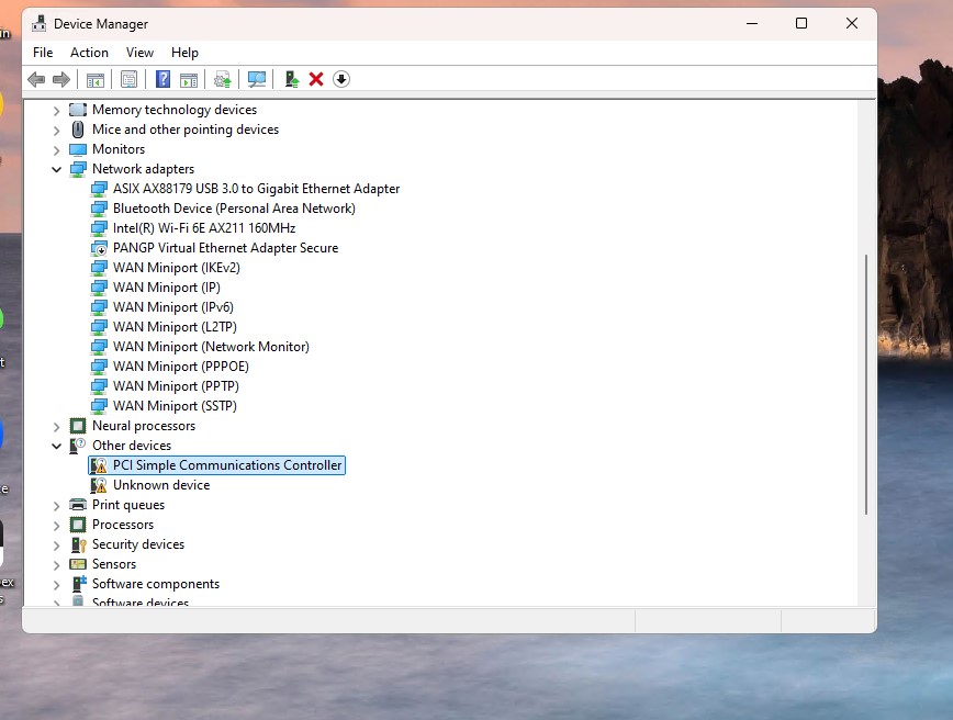 Solved: Controller PCI simple communications driver / Unknown Device ...