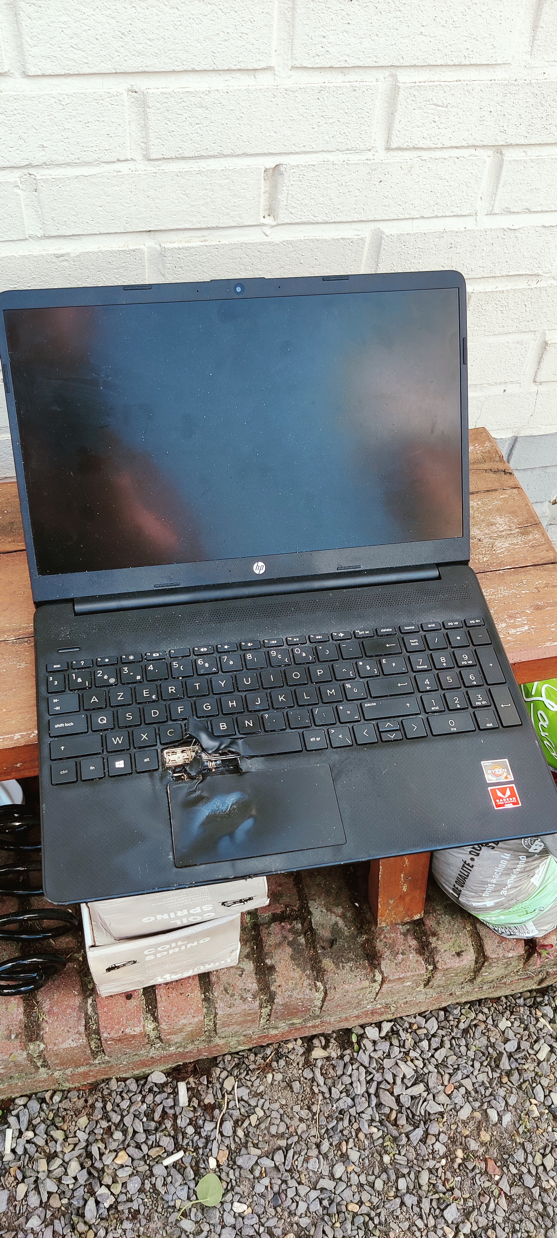 Battery caught fire - HP Support Community - 9394138