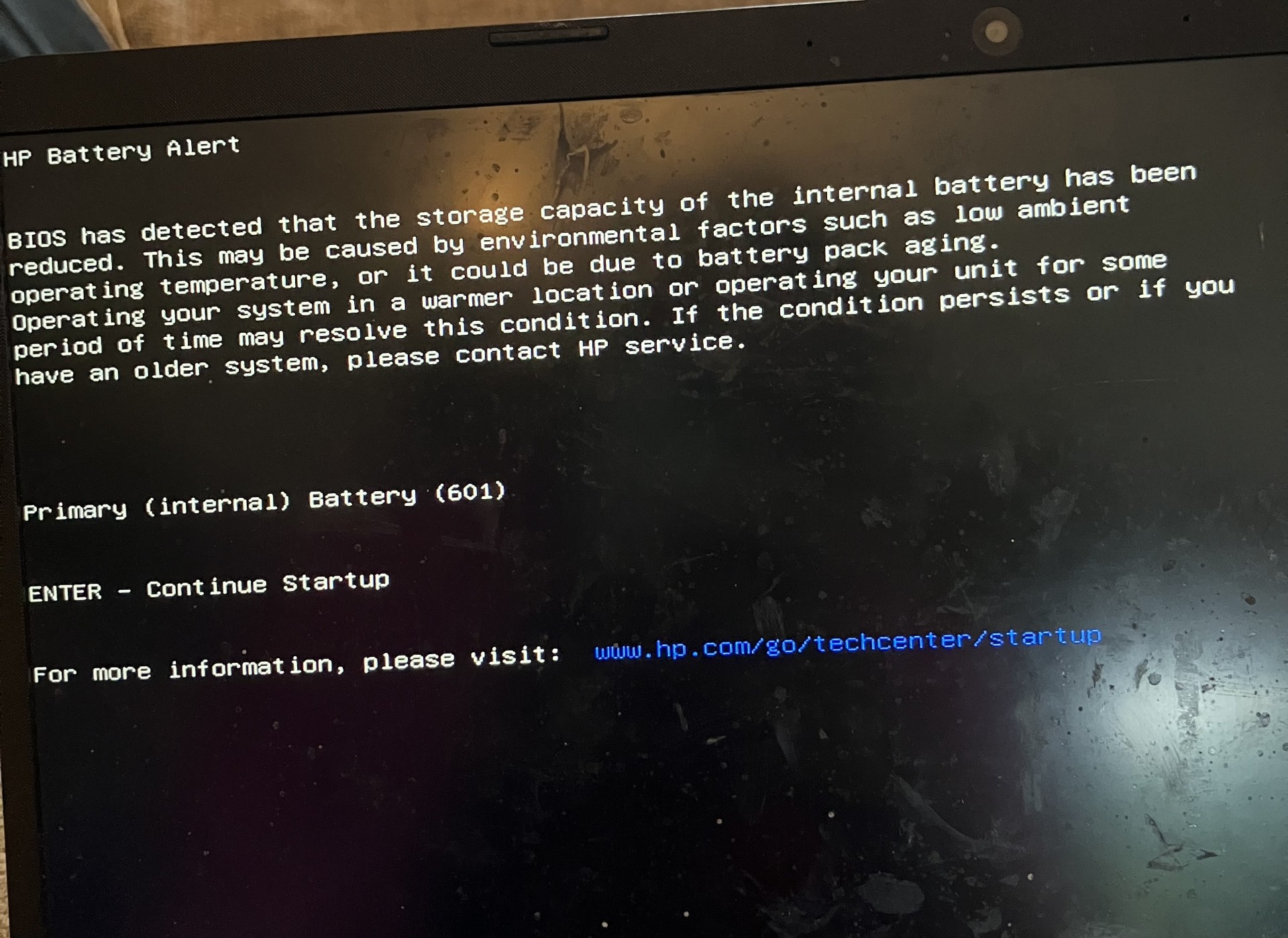 BIOS message upon start up Windows 11 - HP Support Community - 9395007