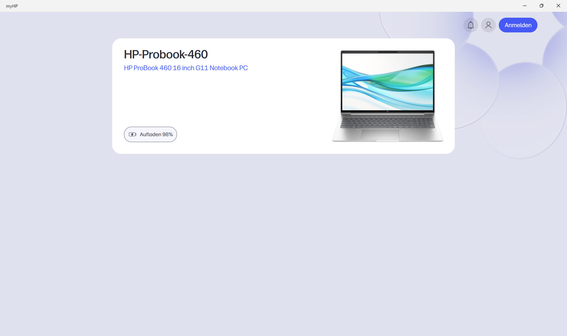 missing settings in myhp app for my notebook - HP Support Community ...
