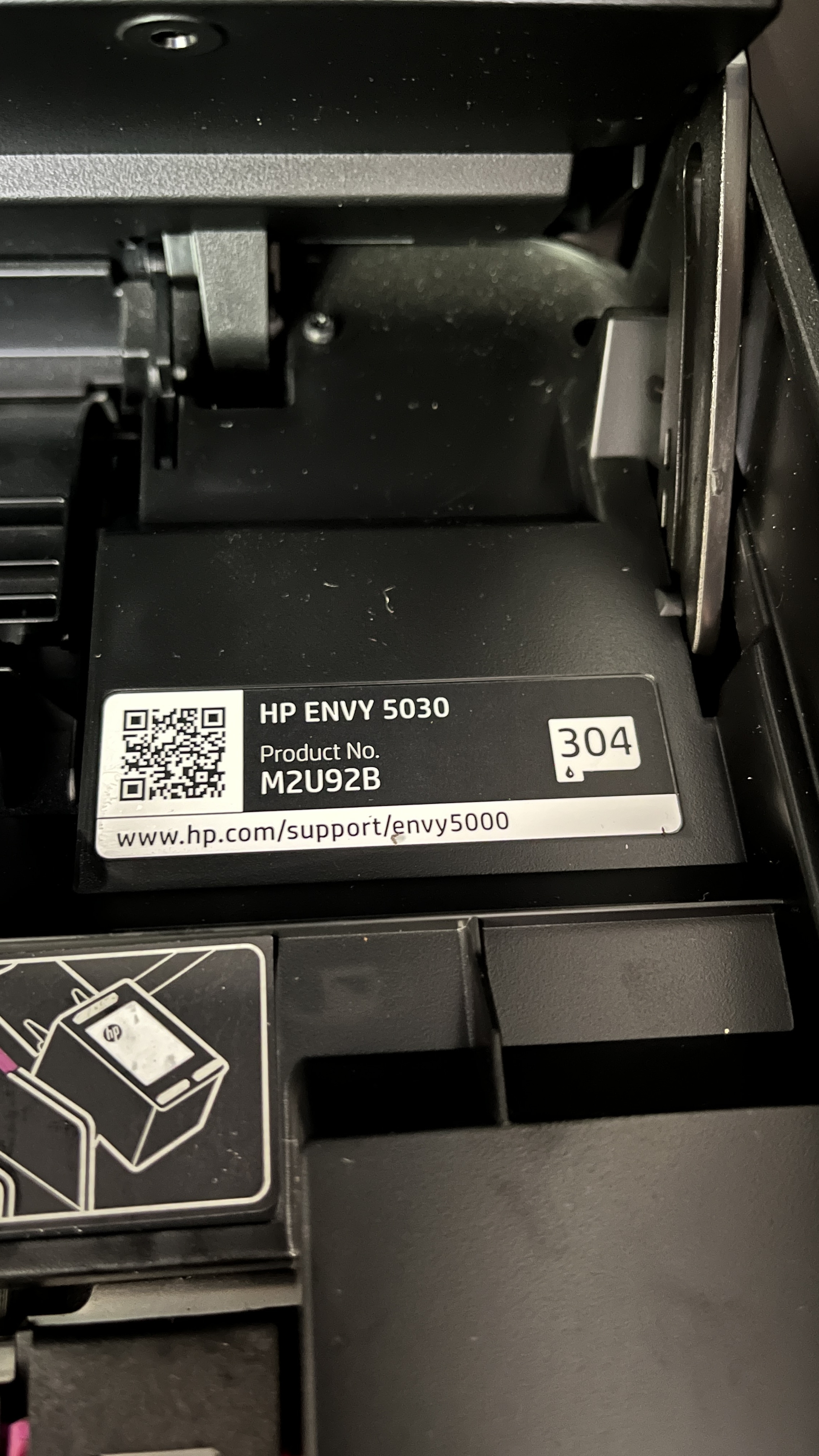 HP Envy 5030 stuck display - HP Support Community - 9401664