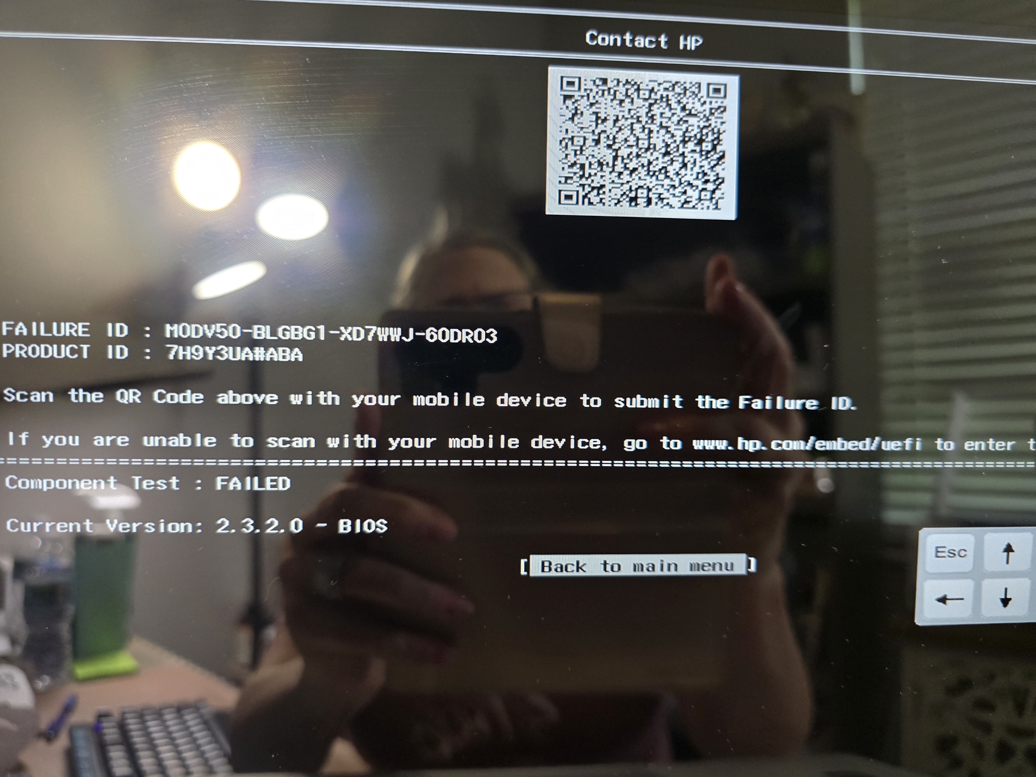 FAILURE ID - HP Support Community - 9401853