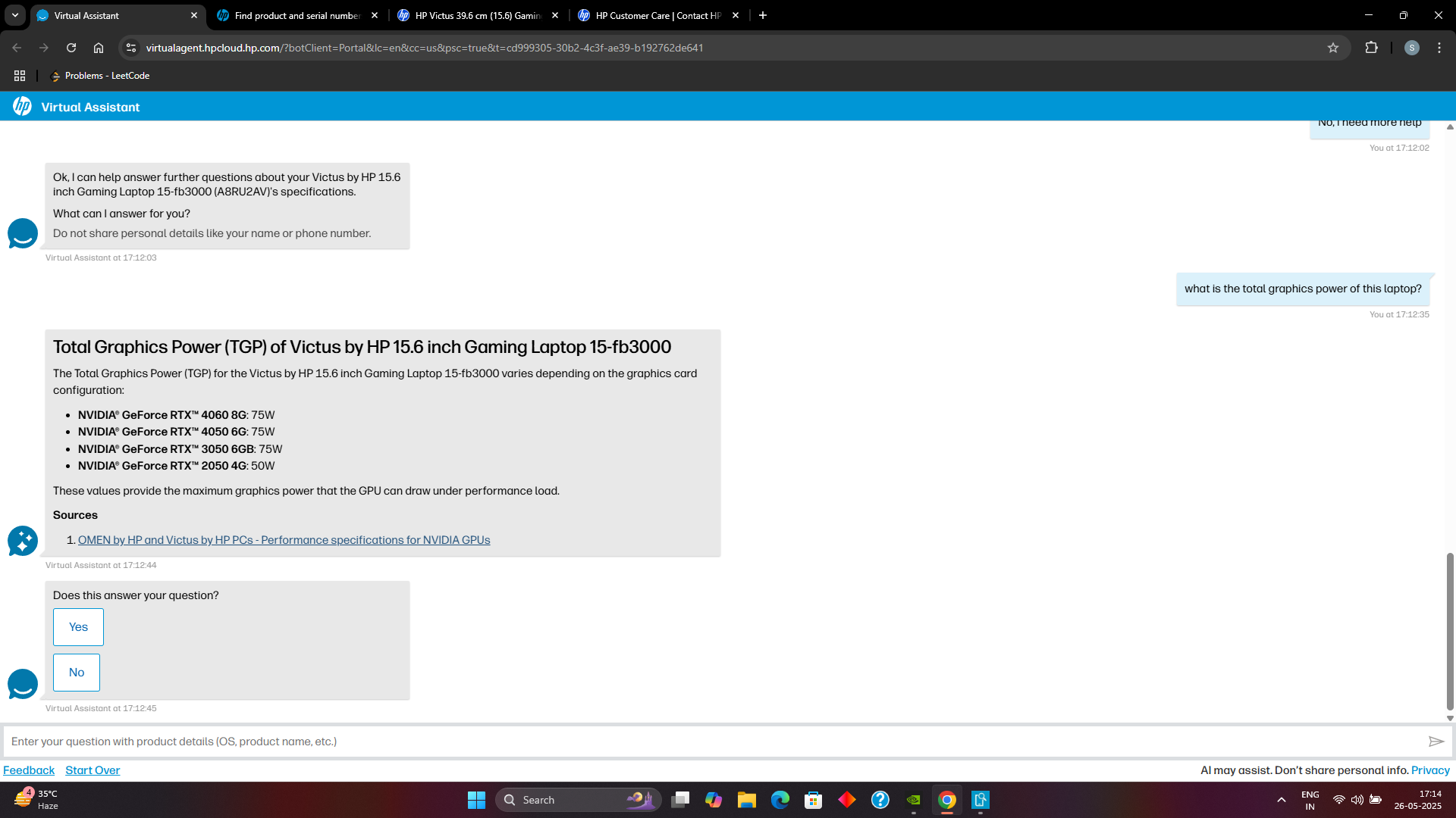 Misrepresenation of specs - HP Support Community - 9402584
