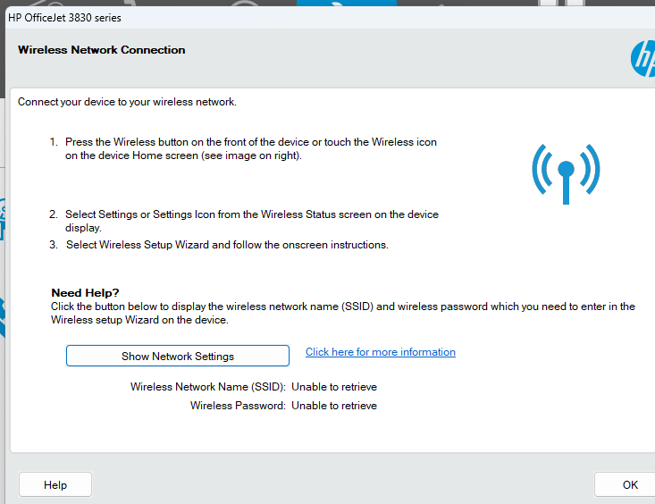 Solved: HP3830 prints on PC but not laptop - HP Support Community - 9405652