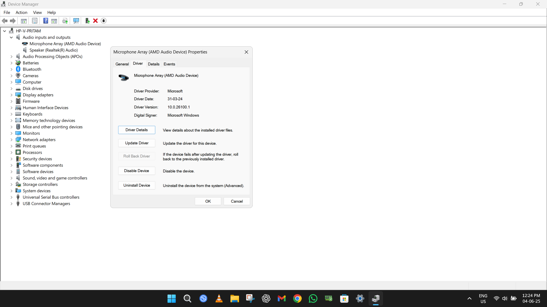 AMD microphone arry not working - HP Support Community - 9409336