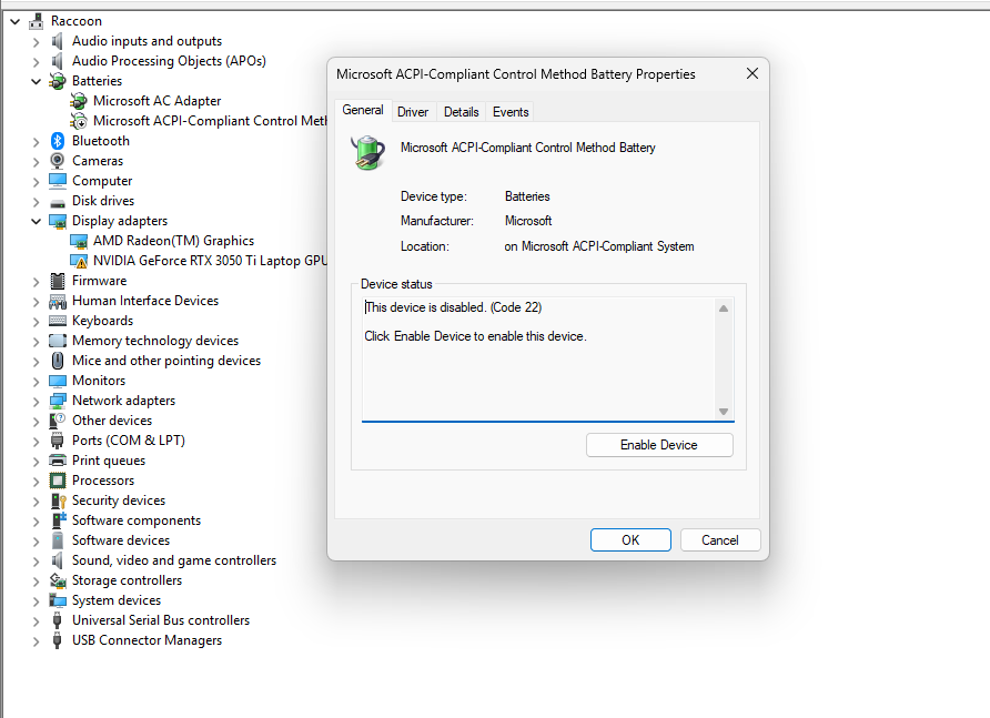 When running on battery power, BDOS occur. HP Victus 16-e105... - HP ...