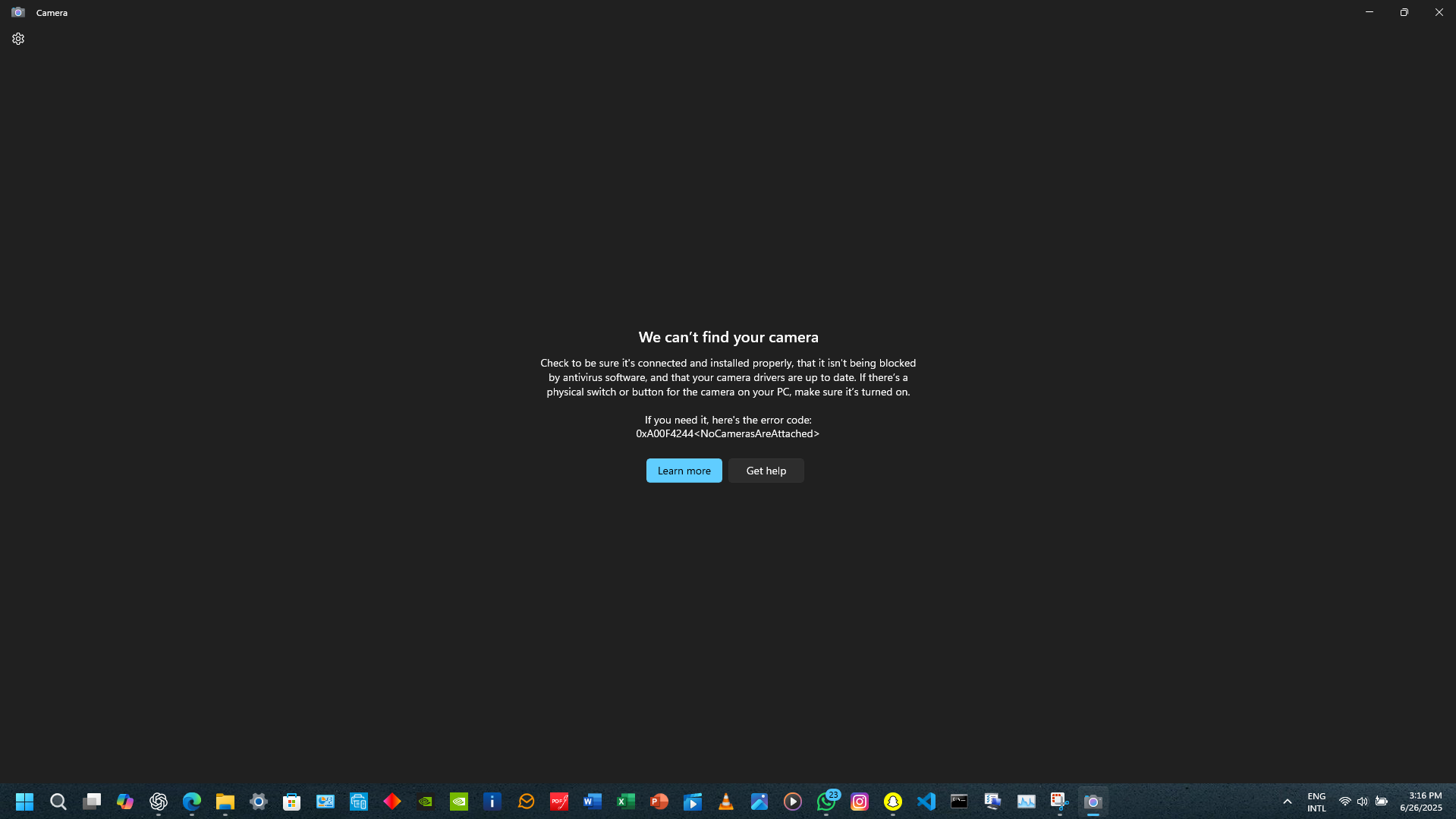Camera Not Working on OMEN 16-b0068nia After Factory Reset –... - HP ...