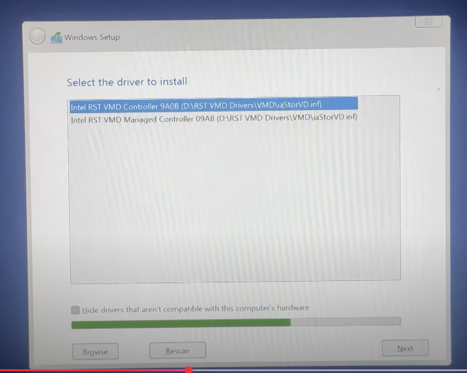 Windows 11 installer Intel RST drivers not loading - HP Support ...