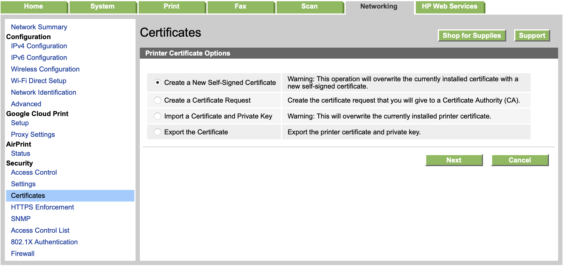 Solved: HP Laser printer - Expired Certificate Error code (Mac OS) - HP ...