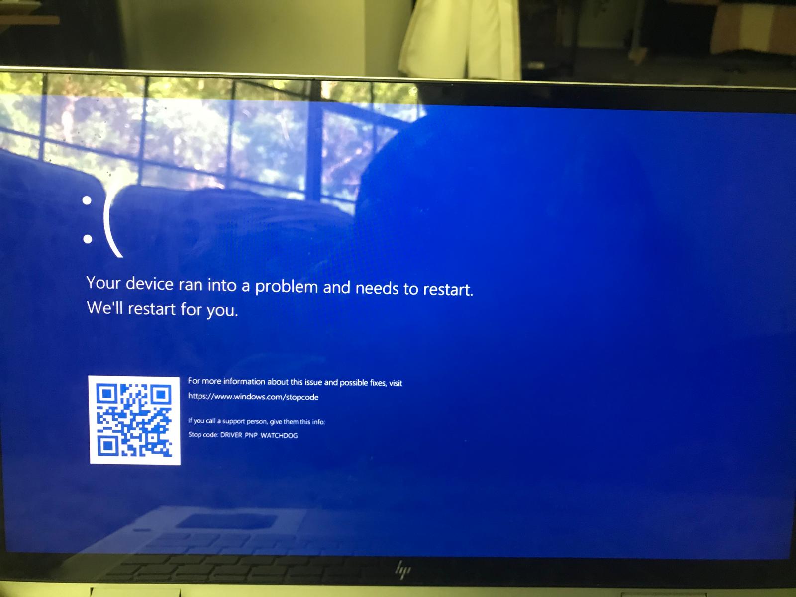 Blue Screen Error with Stop Code - Driver PNP Watchdog - HP Support ...