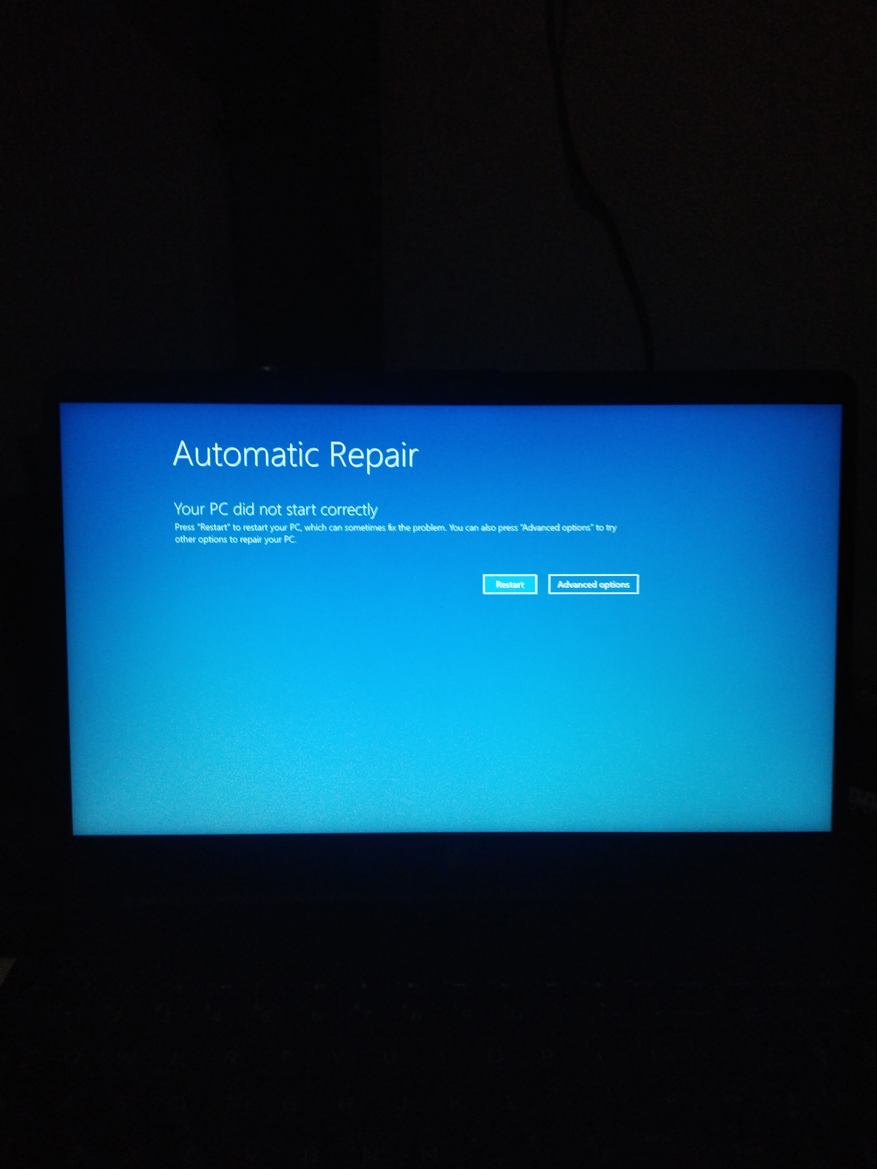 Automatic repair - HP Support Community - 9443518