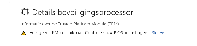 TPM-chip niet meer detecteerbaar na BIOS-herstel (HP Laptop ... - HP ...