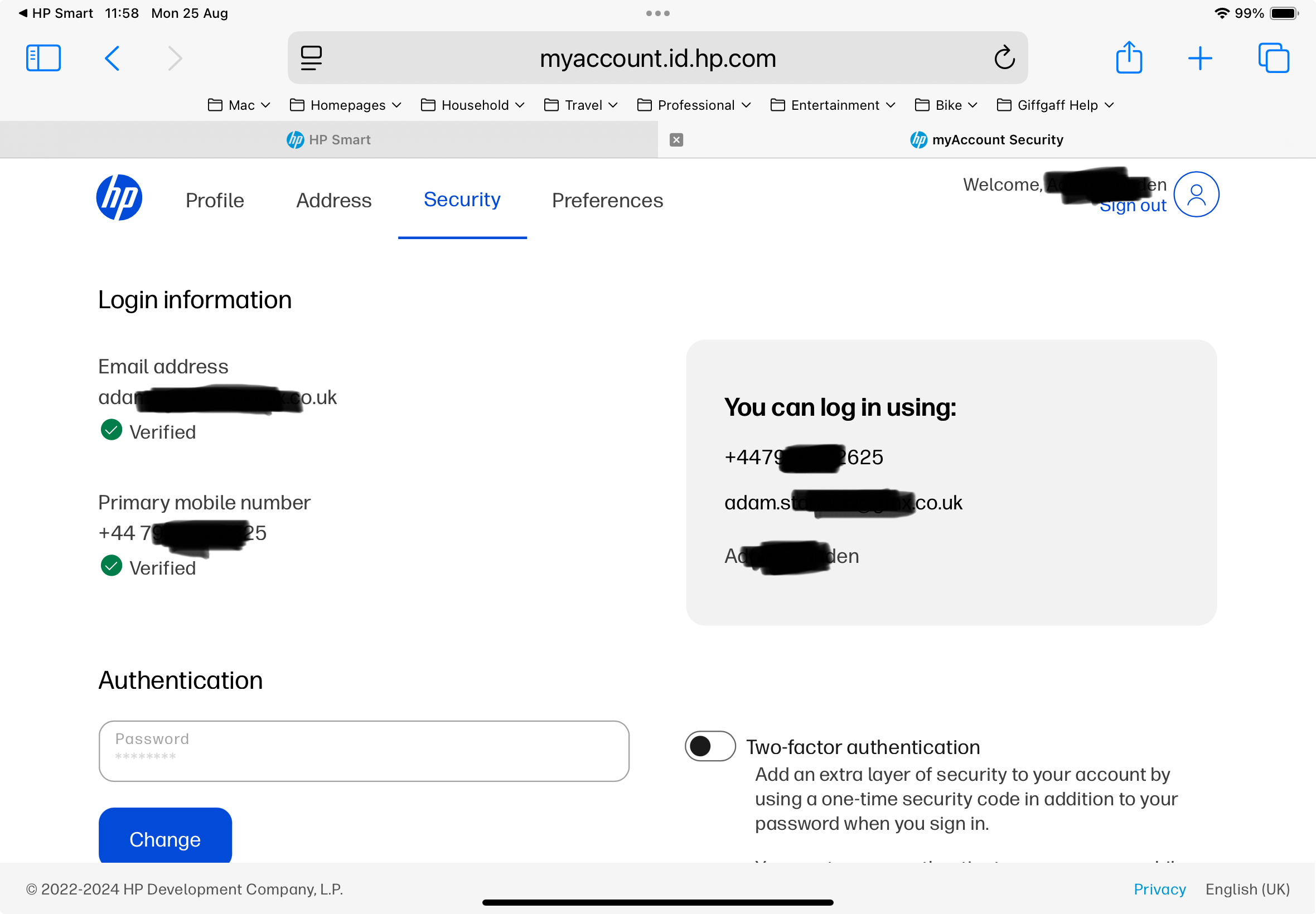 Solved: Change my email address on HP account. - HP Support Community ...