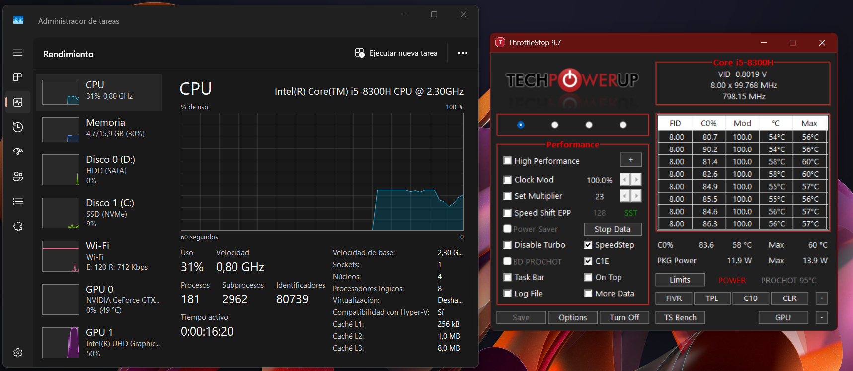 Solved: Processor limited to 0,80 GHz - HP Support Community - 9475484
