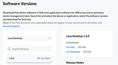 Solved: [Software] Poly Lens Version 2.3.0 Windows & Apple Mac - HP ...